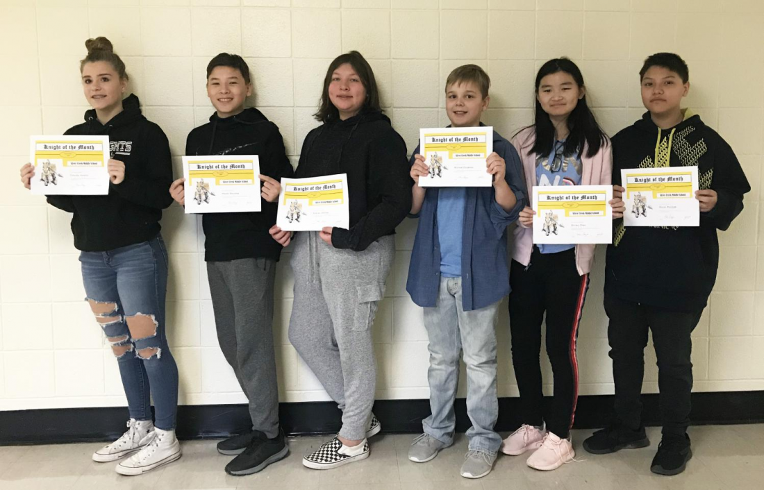 Silver Creek Middle School announces November Students of the Month ...